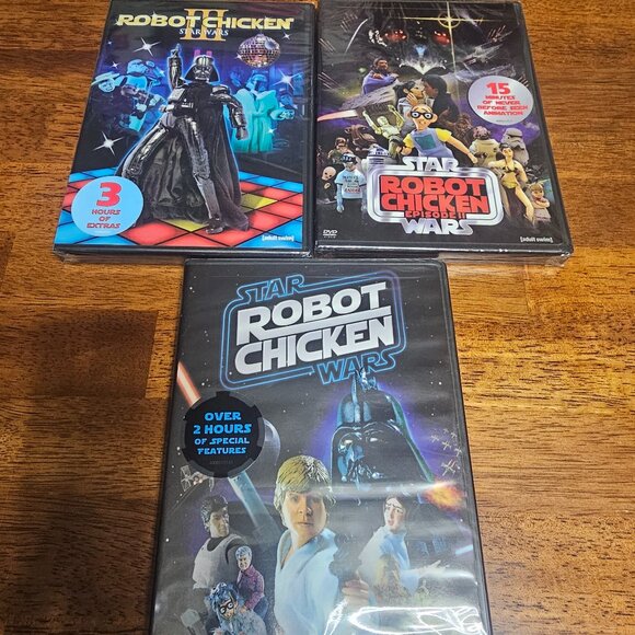 Media | Robot Chickenstar Wars Dvd Bundle | Poshmark